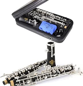 Amazon.com: Rochix Oboe Beginner Student Level SH15 Composite Wood Body Silver Plated Semi ...