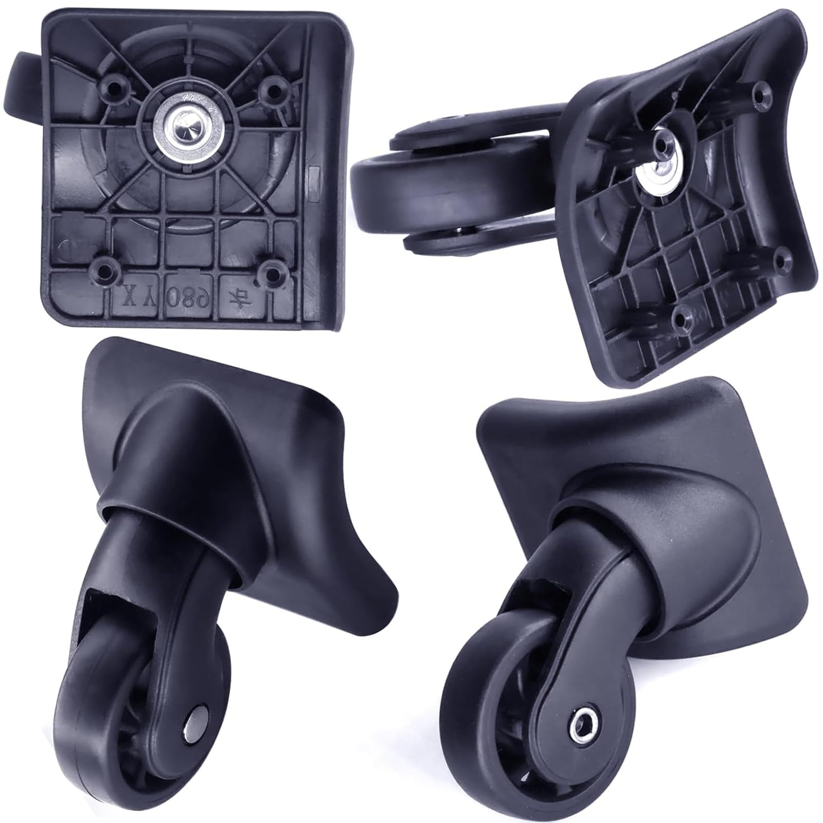 Tobeso-Nuoze Luggage Wheels Replacement Suitcase Wheels Wear-Resistant ...