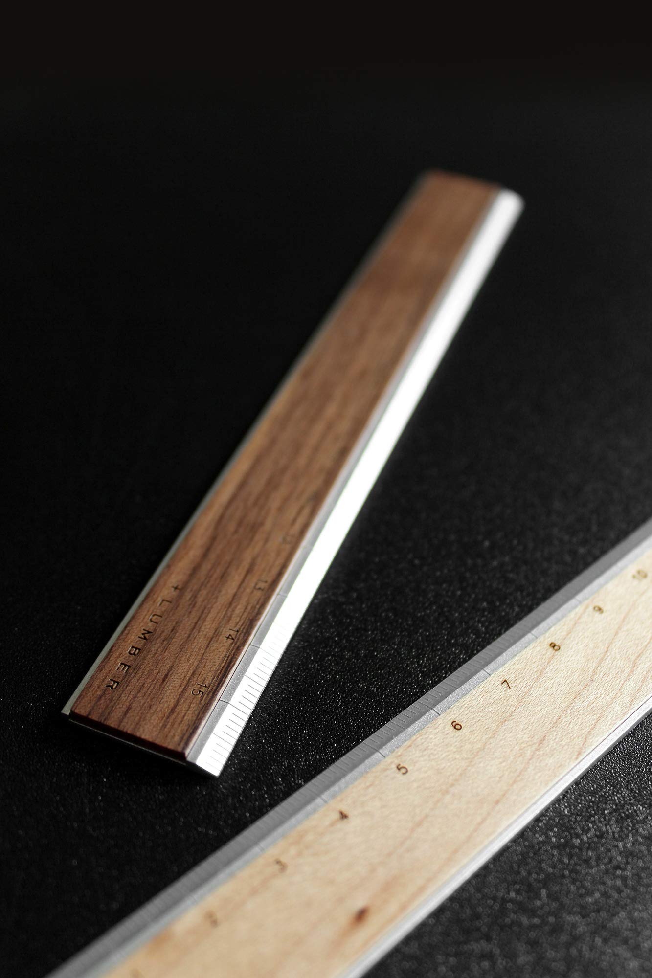 Mua RULER Walnut Ruler with Inorganic Aluminum with Inorganic Wood trên ...