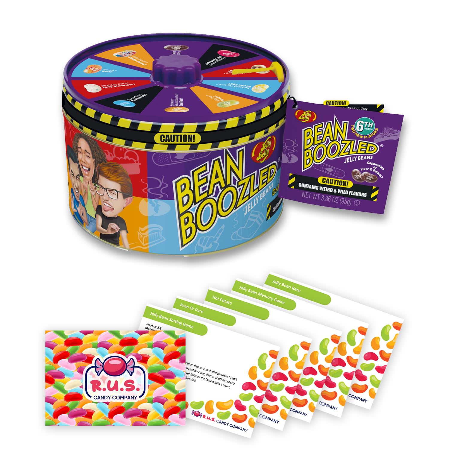 Mua Jelly Belly Bean Boozled Candy Spinner Tin Game NEW EDITION + 5 R.U ...