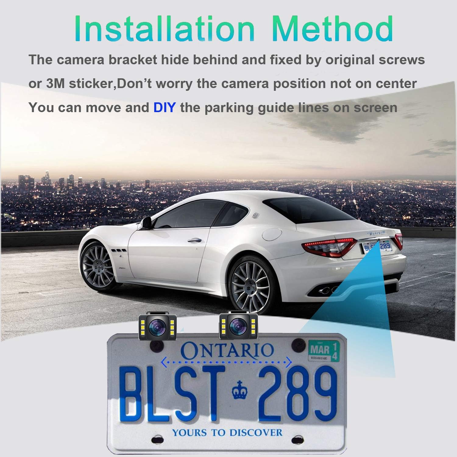 LeeKooLuu Wireless Reversing Camera and 4.3 inch Monitor System for ...