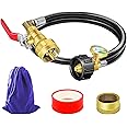 Amazon.com : Boltigen Propane Refill Adapter for 1 lb. Tanks, 36'' Filler With Gauge & Valve ...