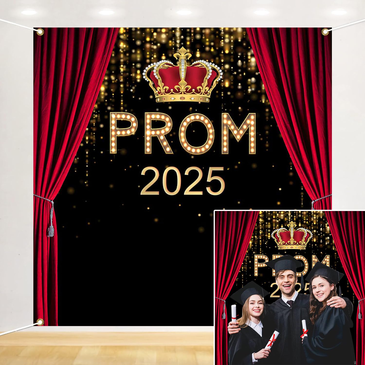 Mocsicka Prom 2025 Graduation Backdrop Prom Night Class of 2025 ...
