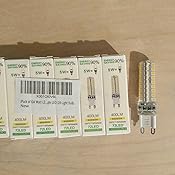 (Pack of 12) 40 Watt G9 Halogen Bulbs Replacement Dimmable 4 Watt LED ...