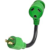 Amazon.com : RVGUARD 3 Prong 30 Amp to 30 Amp RV Generator Adapter Cord 12 Inch STW 10/3, L5-30P ...