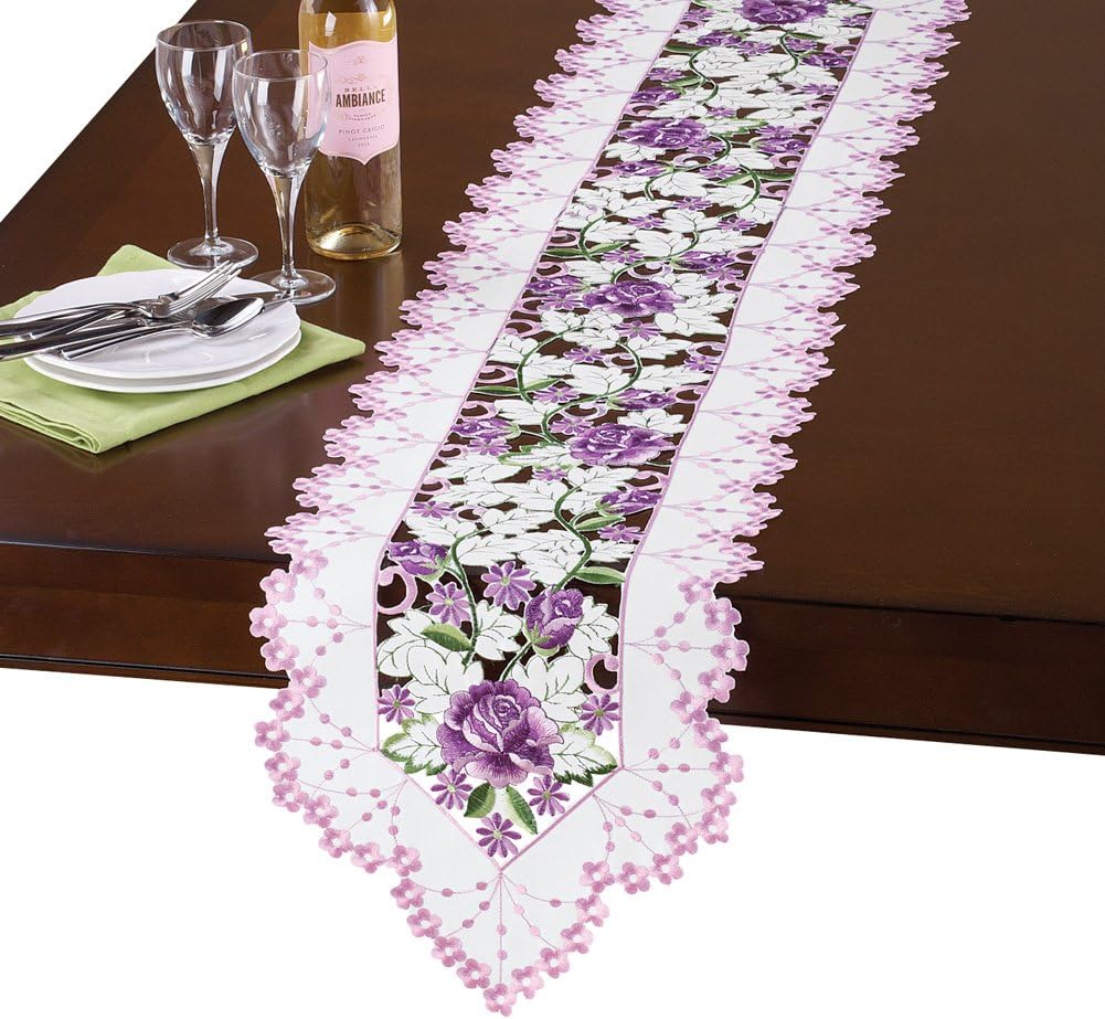 Amazon.com: Collections Etc Elegant Spring Table Linens with ...