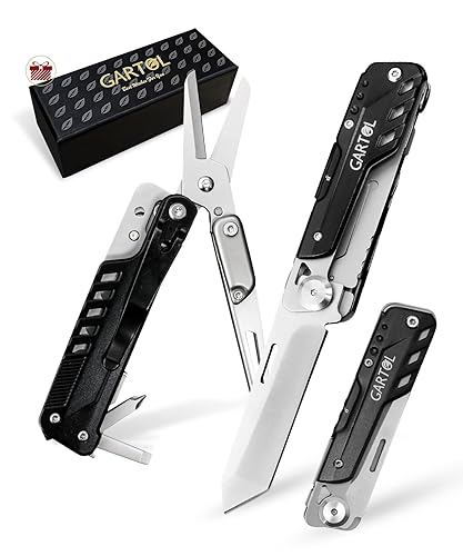 GARTOL Multitool with Detachable Folding Pocket Knife, Full Size ...