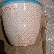 Nicola Spring 3 Piece Hand-Printed Plant Pot Set - Porcelain Indoor ...