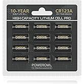 Amazon.com: POWEROWL CR123A 3V Lithium Battery 6 Count, High Capacity 123 Batteries, Long ...