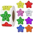 Amazon.com : Anwyll Star Smiley Face Stickers - Happy Face Stars ...