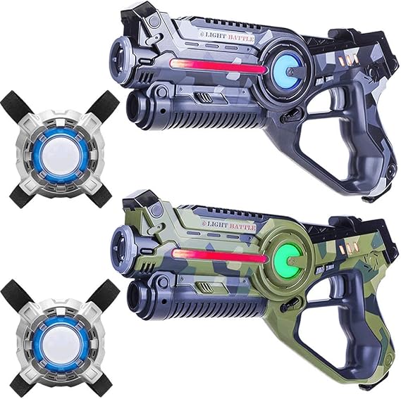 Light Battle Active Lasertag Set - 2X laserpistole (camo grün, camo ...