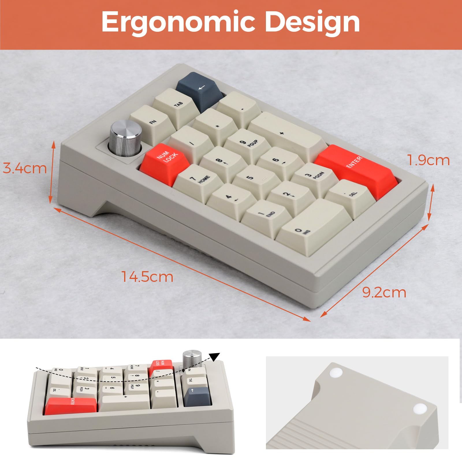 Mua EPOMAKER CIDOO V21 VIA Programmable Gasket Number Pad, Aluminum ...