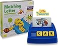Amazon.com: Little Treasures Matching Letter Game, Teaches Word ...