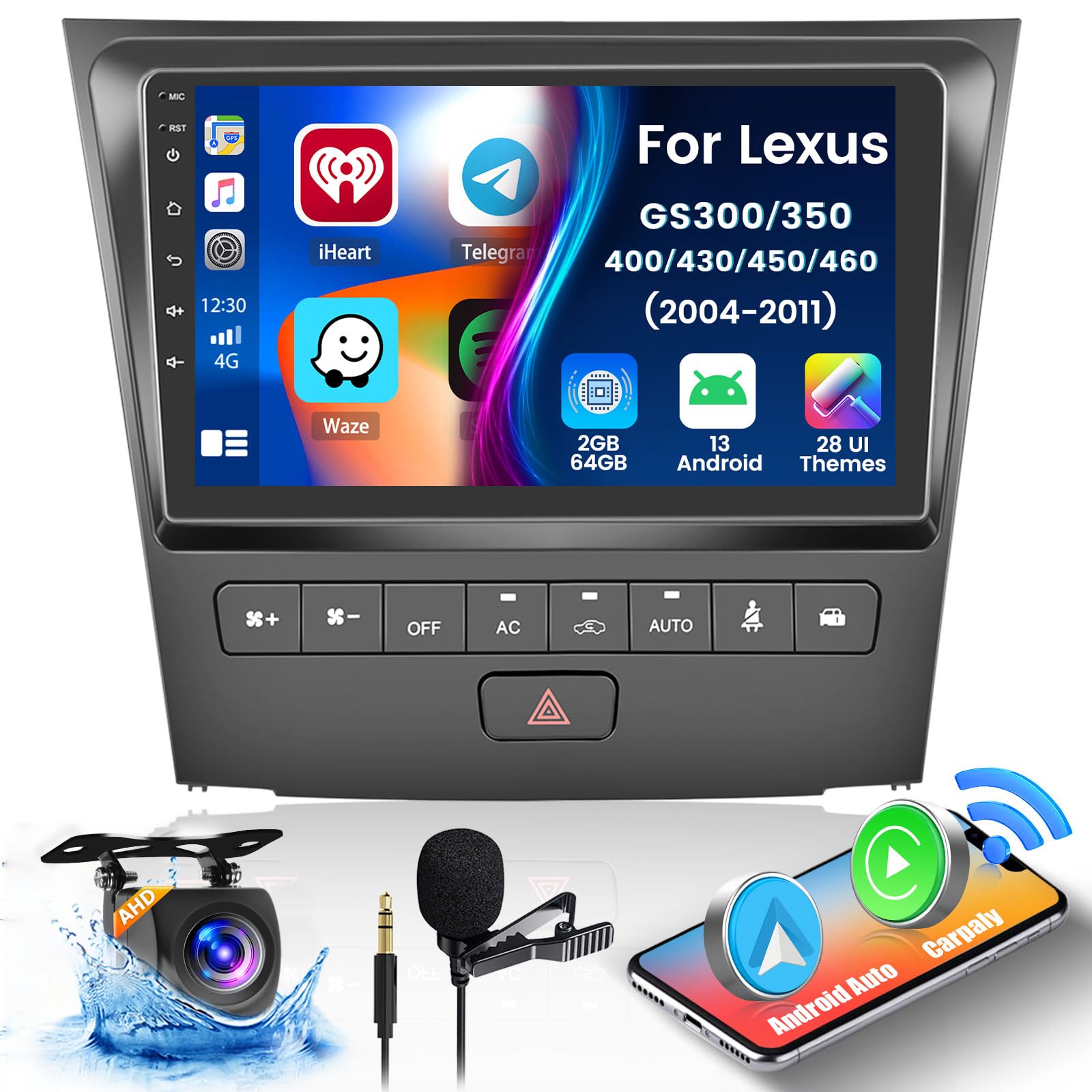 Fuluku?2+64G? for Lexus GS GS300/350/400/430/450/460 2004-2011 Android ...