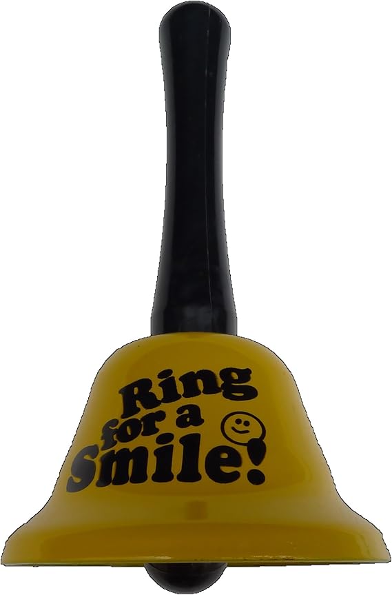 Amazon.com : Handbell Hand Held Call Bell (Ring for a Smile) : Office ...