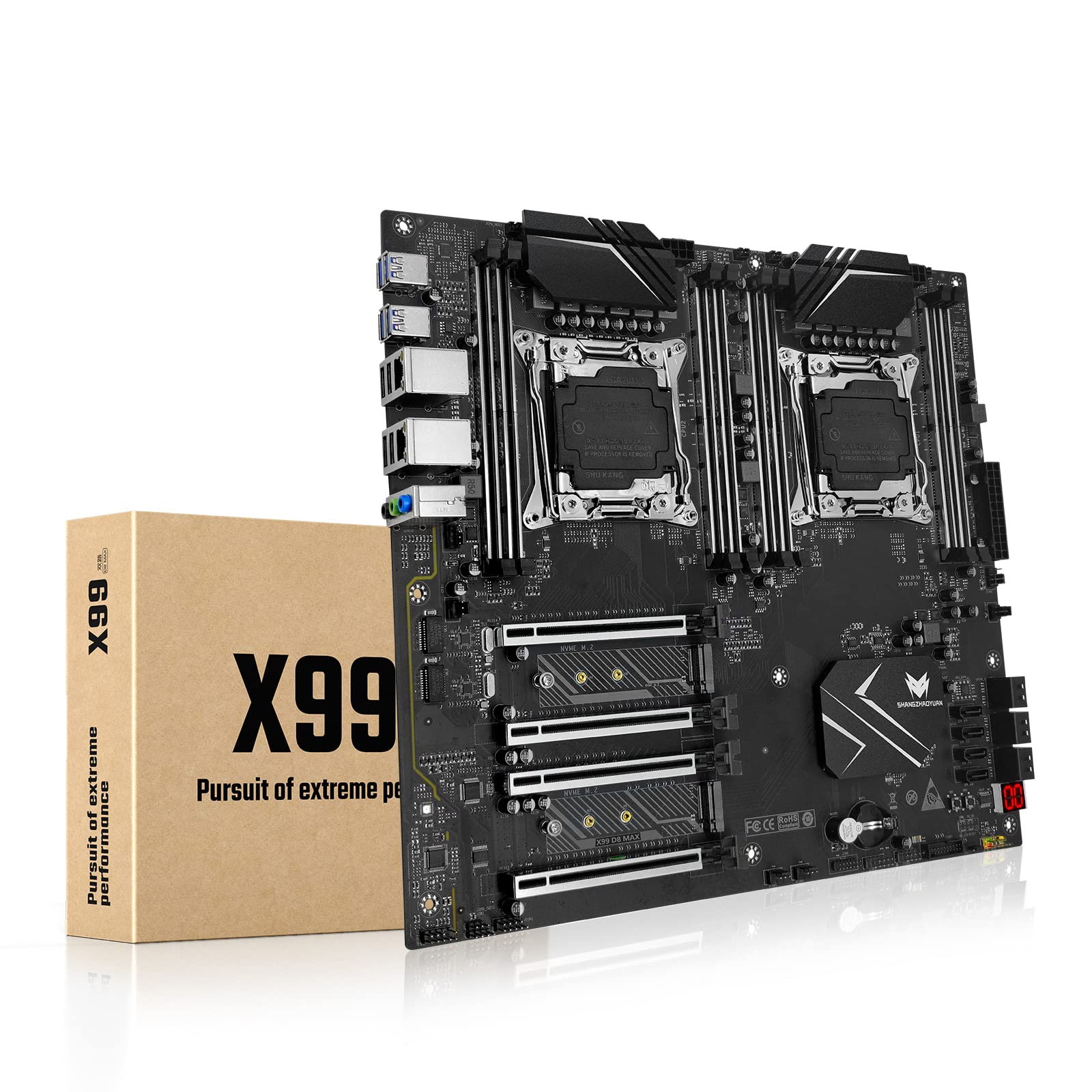 Mua SHANGZHAOYUAN X99 Dual CPU Motherboard LGA 2011-3 Server Motherboard for Intel i7 5th/6th ...