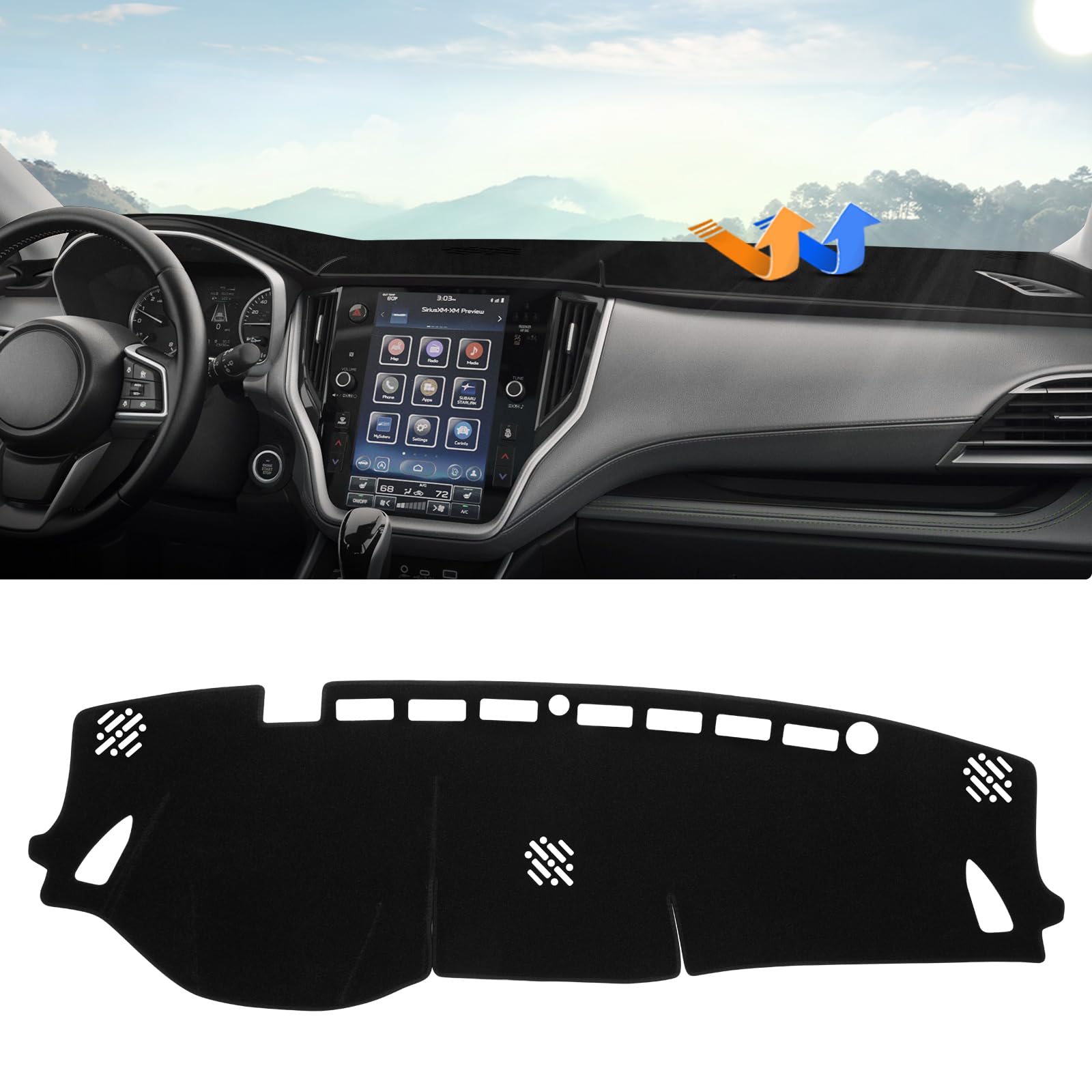 Autorder Dashboard Cover Mat for 2021 2022 2023 2024 2025 Subaru ...