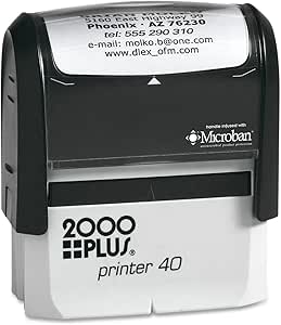 Amazon.com : 2000 Plus Printer 40 Self Inking Stamp : Office Products