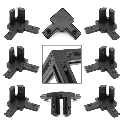 8Pcs 2020 Aluminum Extrusion T Slot Corner Bracket 20 Series Extruded ...