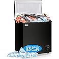 Amazon.com: Chest Freezer 5.0 Cu.Ft Black Compact Freezer, Manual ...