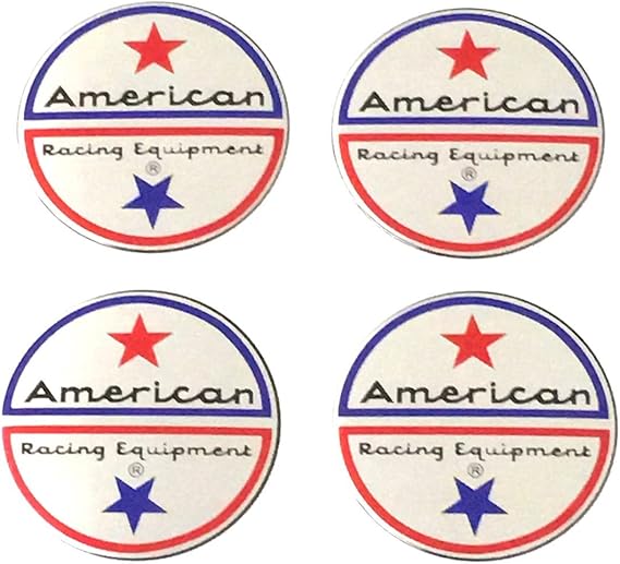 Amazon.com: 4x American Racing Vintage Wheel Rim Center Cap Sticker ...