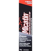 Micatin Cream for Athlete's Foot, Jock Itch and Ringworm, Antifungal ...