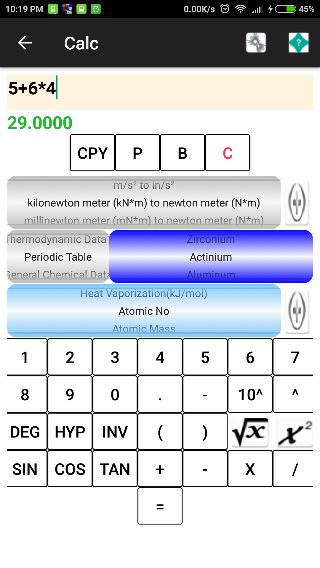 Chemical/Engineering Tools - ChemMathsDroid:Amazon.com:Appstore for Android