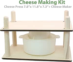Amazon.com: Сheese Making Kit (Cheese Press + 1 Cheese Making mold 1.2 ...