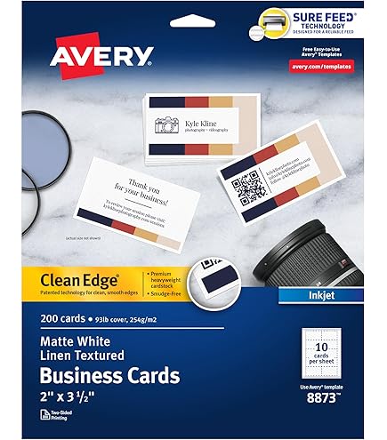 Avery Templates 28878 Business Card Amazon.com : Avery Business Cards