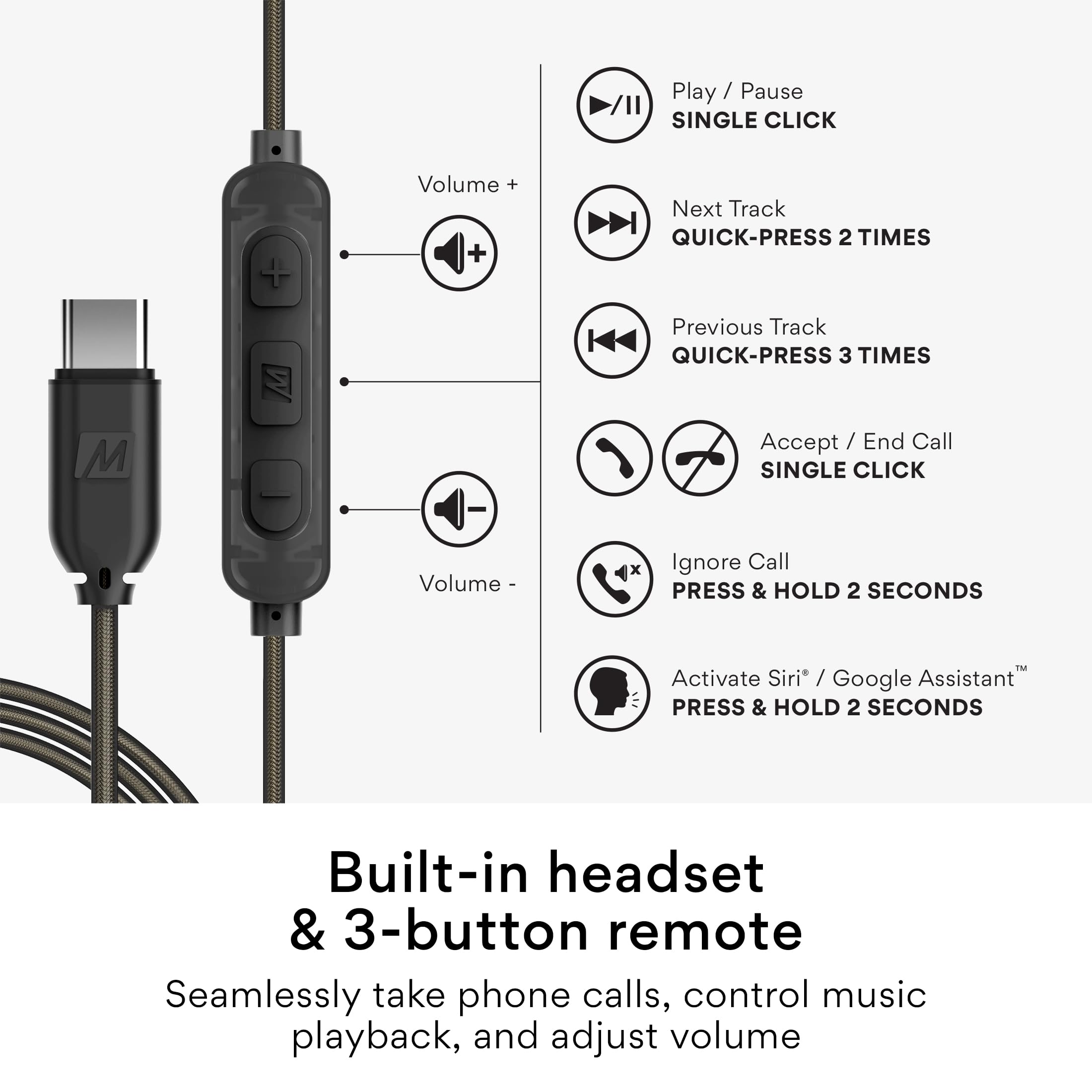 Mua MEE audio M6 Sport USB-C Wired Earbuds with Memory Wire Earhooks ...