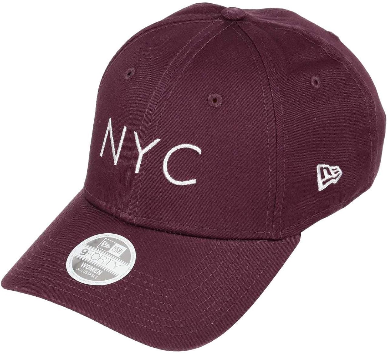 New Era New York Cap NYC Verstellbar 9forty Basecap Kappe Damen Weinrot ...