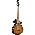 Amazon.com: Yamaha APXT2EW TBS 3/4-Size Acoustic-Electric Guitar with ...