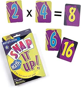 Amazon.com: Learning Resources Snap It Up! Multiplication Card Game ...
