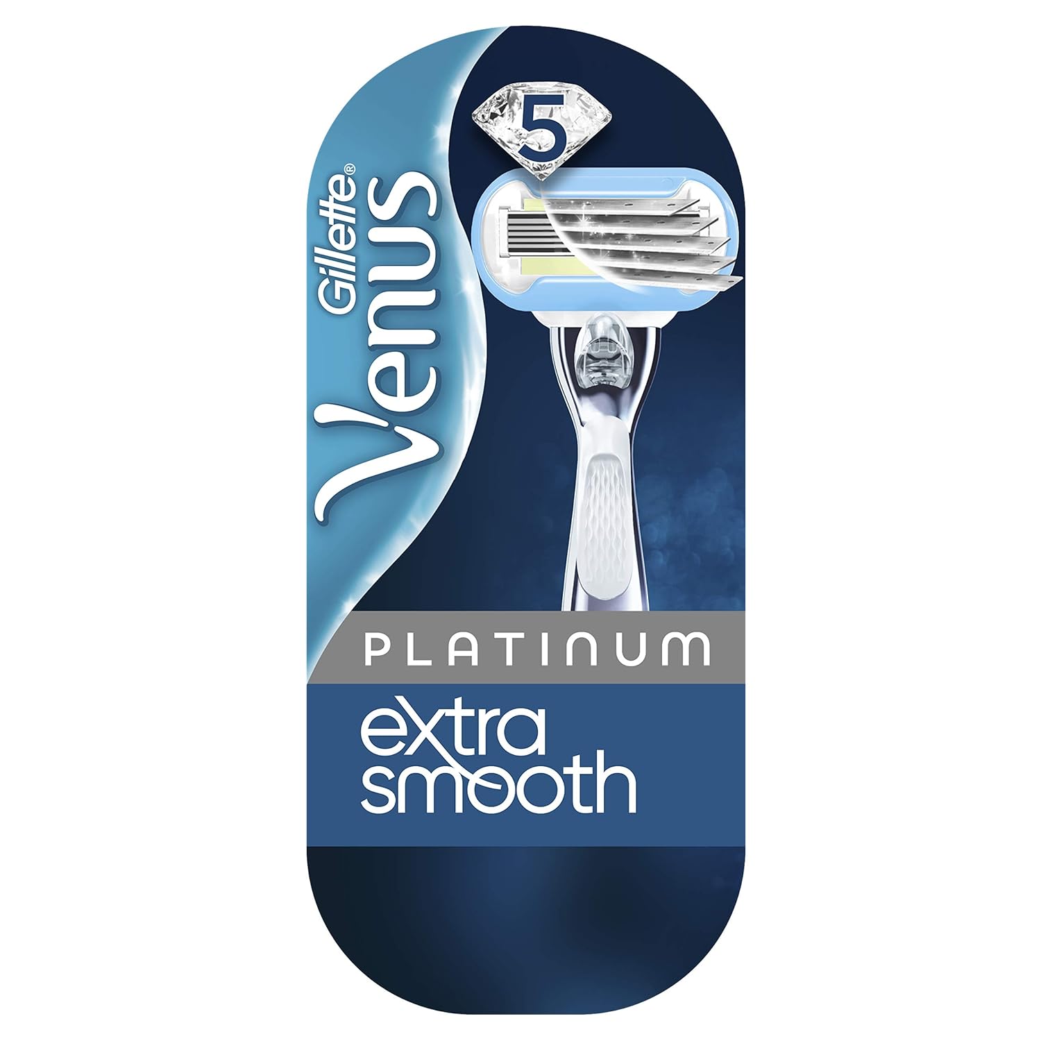 Venus Platinum Extra Smooth Women's Razor with Metal Handpiece: Amazon ...