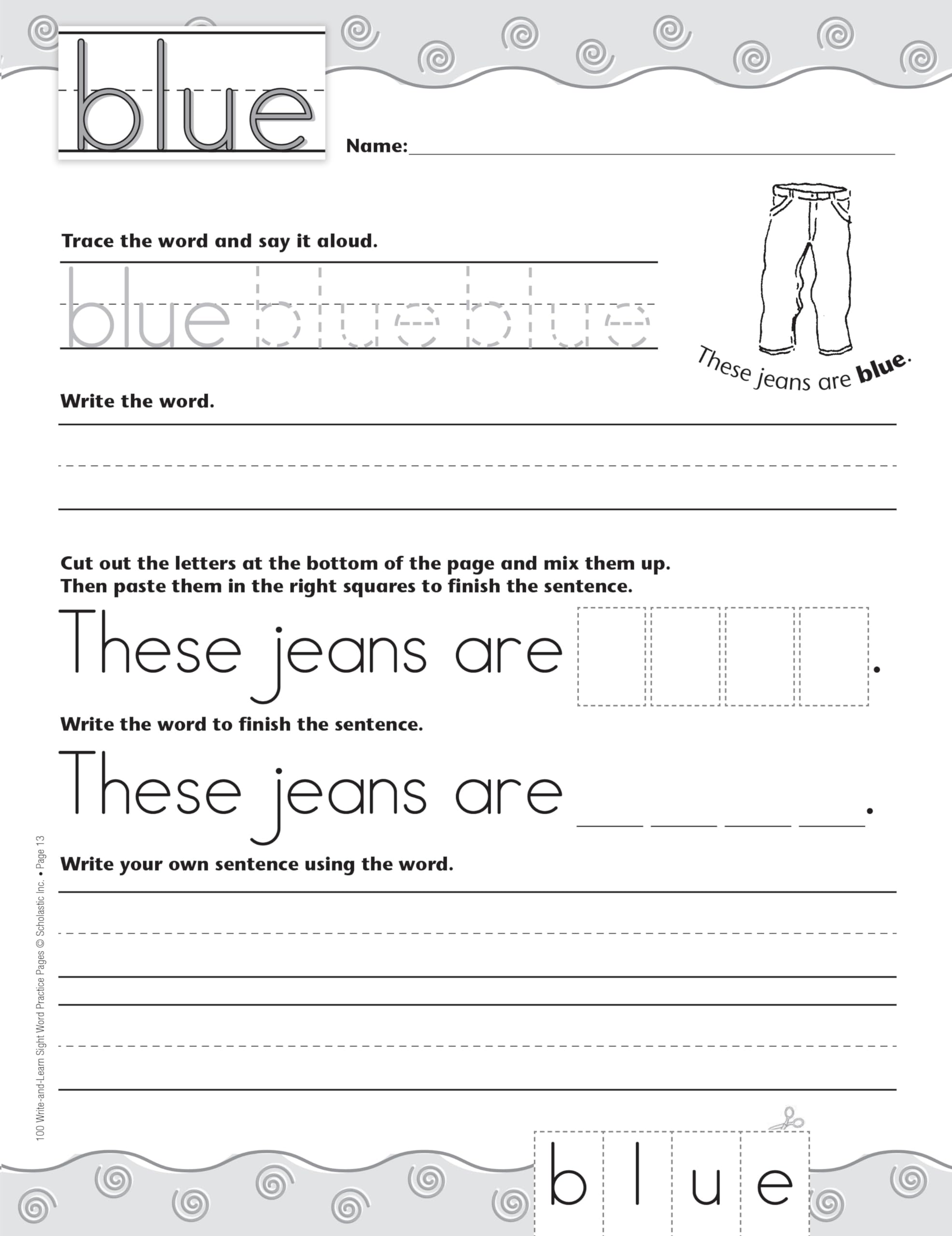 Mua 100 Write-and-Learn Sight Word Practice Pages: Engaging ...