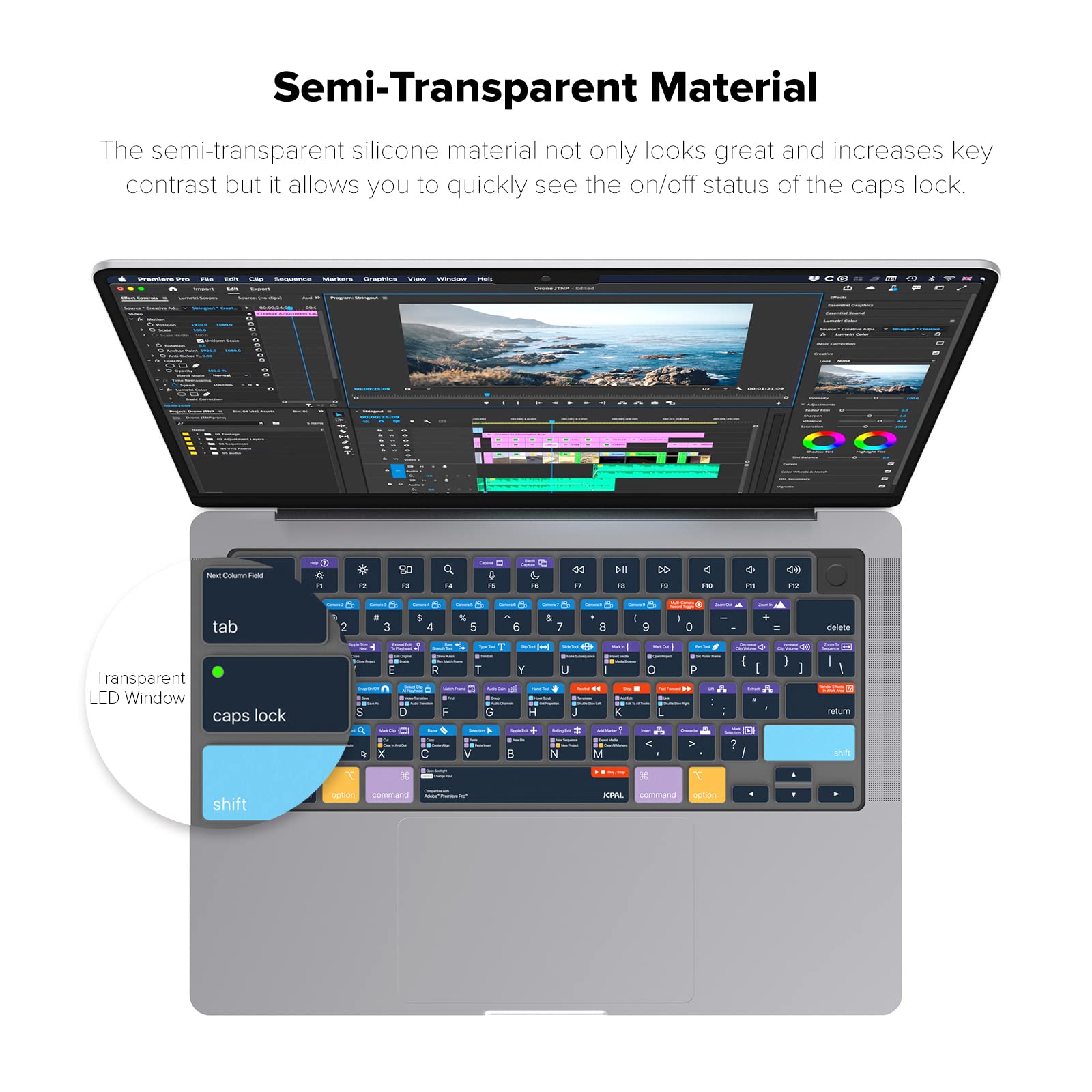 Mua JCPal Adobe Premiere Pro Shortcut Guide Keyboard Cover for Apple ...