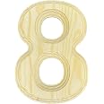 Amazon.com: Crafts Central Pine Wood Beveled Wooden Numbers for Arts ...