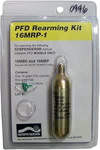 Amazon.com : Stearns SoSpenders 16 Gram CO2 Cylinder-Rearm Kit (Adult ...