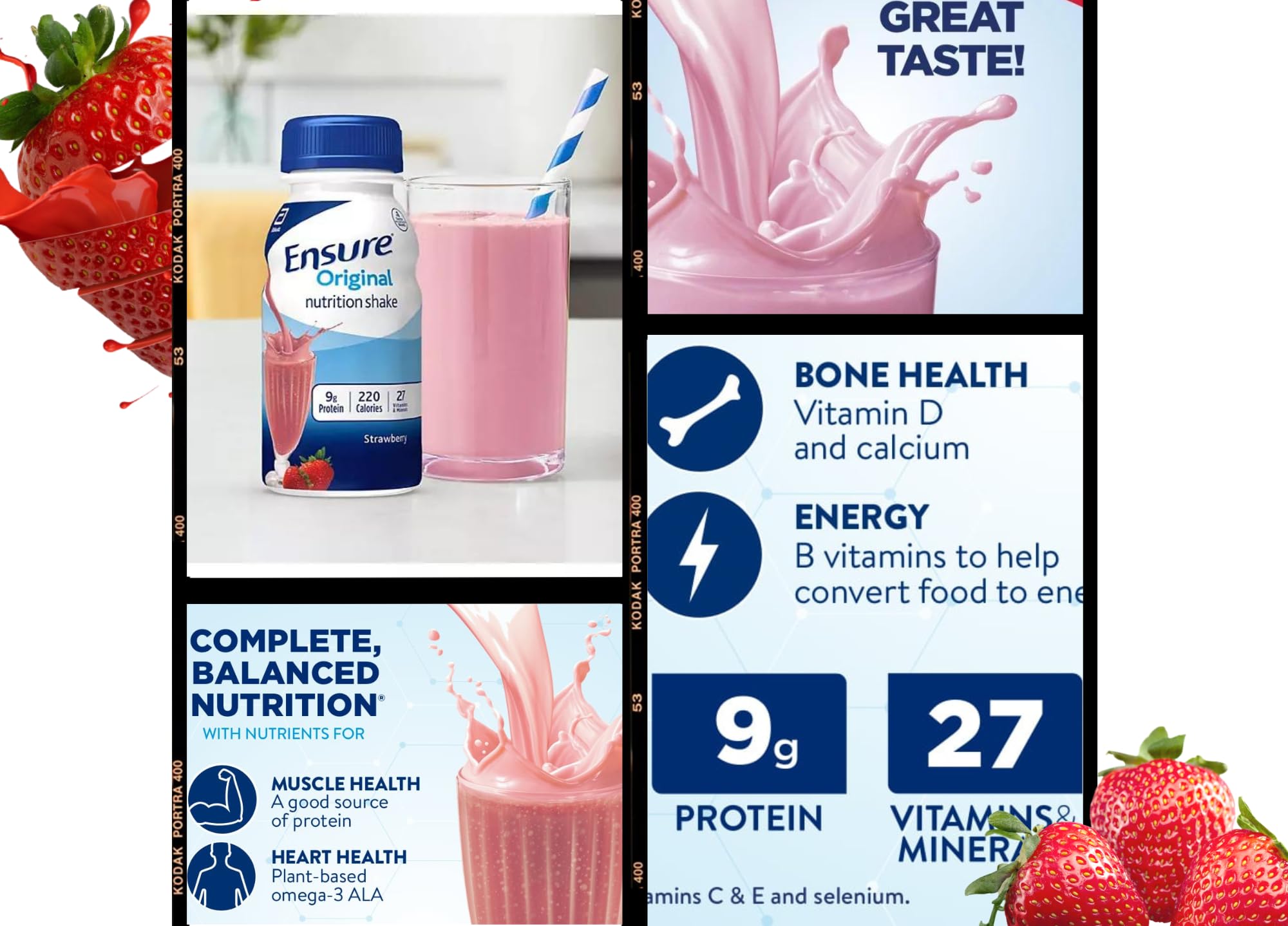 Mua Ensure Original Nutrition Shakes Variety Pack | Milk Chocolate ...