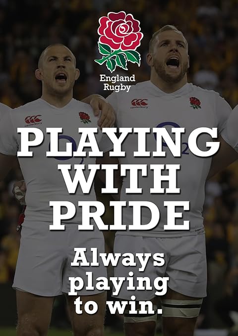Motivational England Rugby 'PLAYING WITH PRIDE' quotes - Poster 2018 ...
