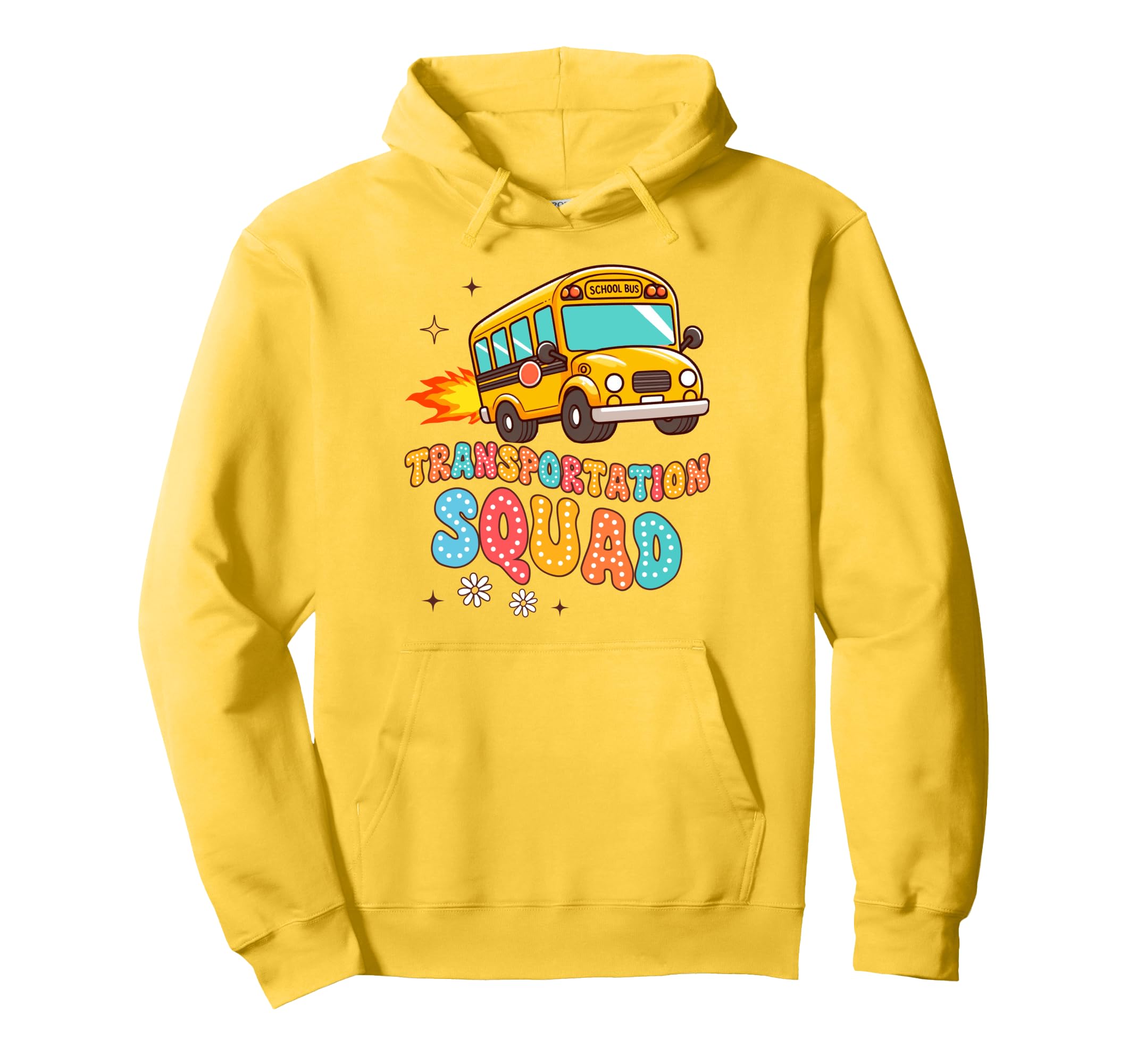 School Bus Driver Life Yellow Bus Transportation Squad Pullover Hoodie ...