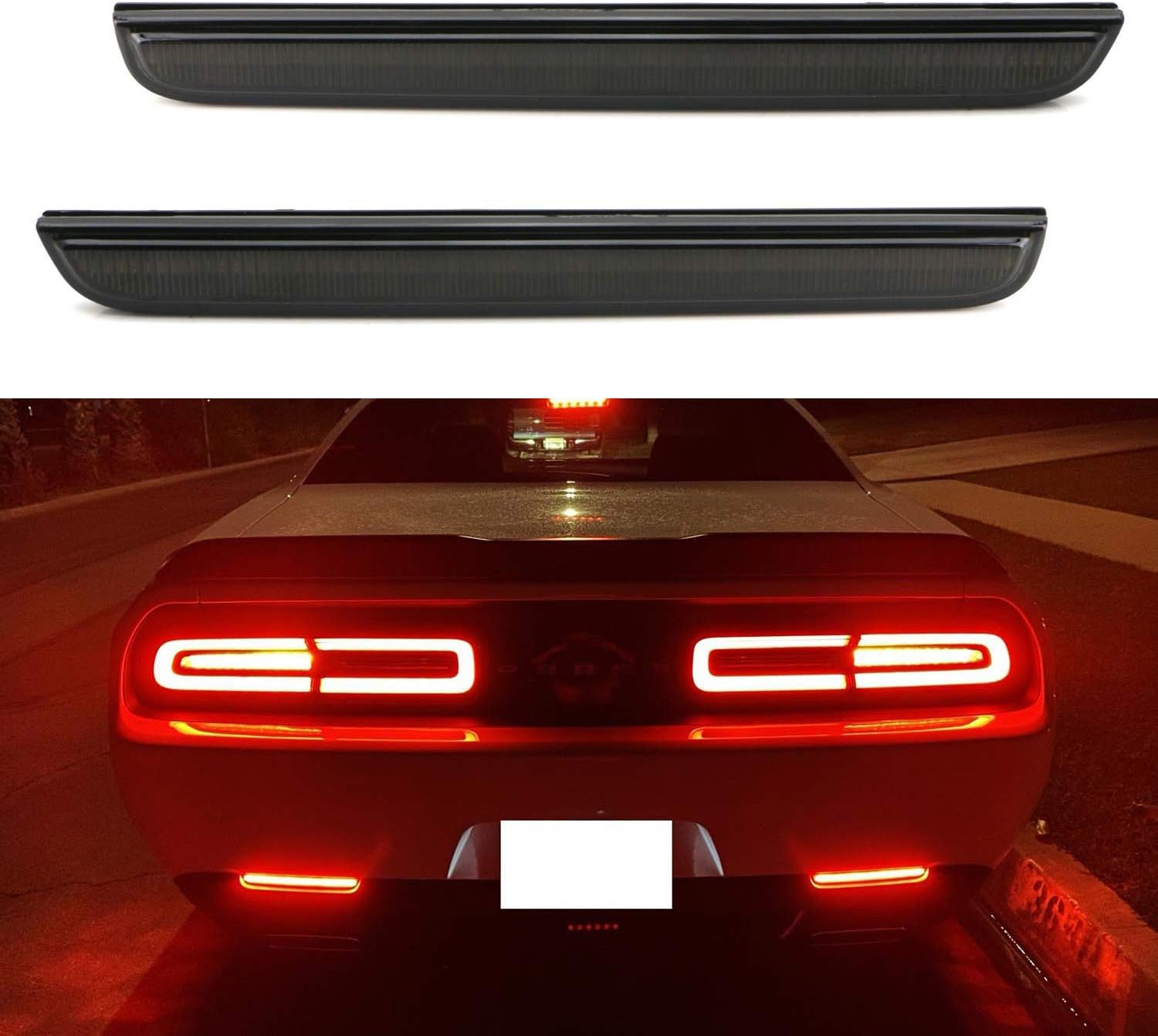 Amazon.com: iJDMTOY Smoked Lens 40-SMD Full LED Rear Bumper Reflector Light Kit Compatible With ...