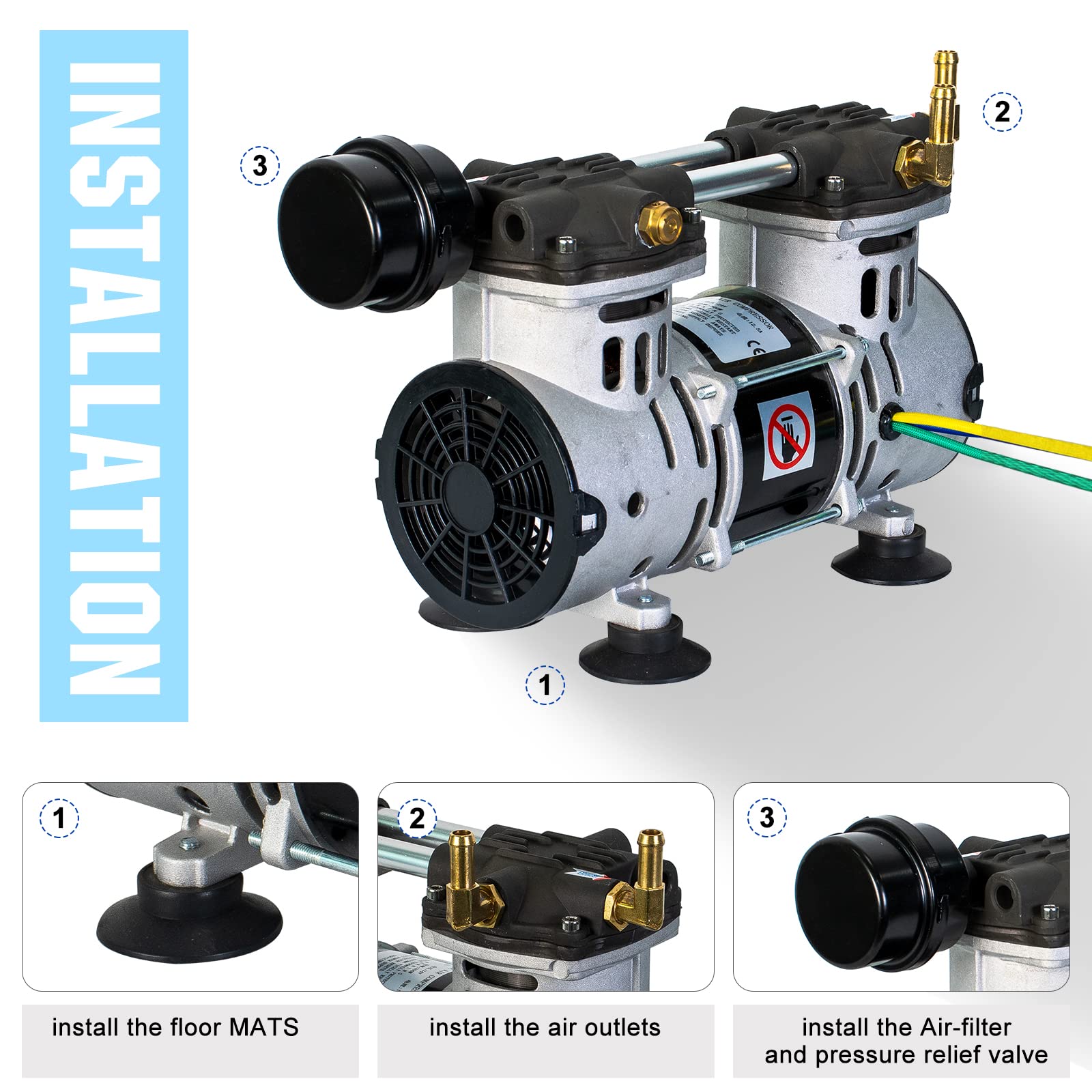 Mua Pond aerator Solar Powered, 300W DC Aeration Pump Powered by 400W ...