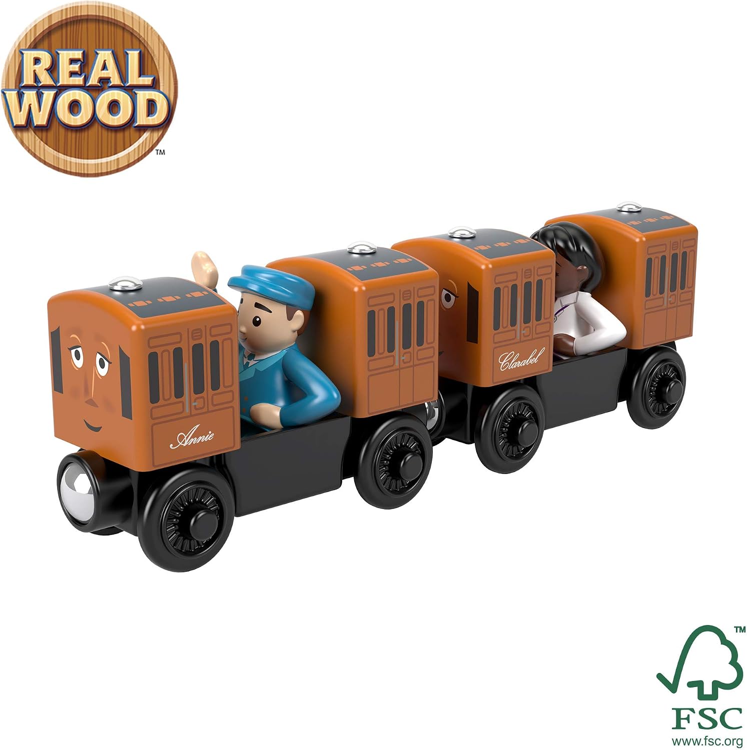 Thomas & Friends 900 GGH17 EA Wooden Annie & Clarabel, Multi Color ...