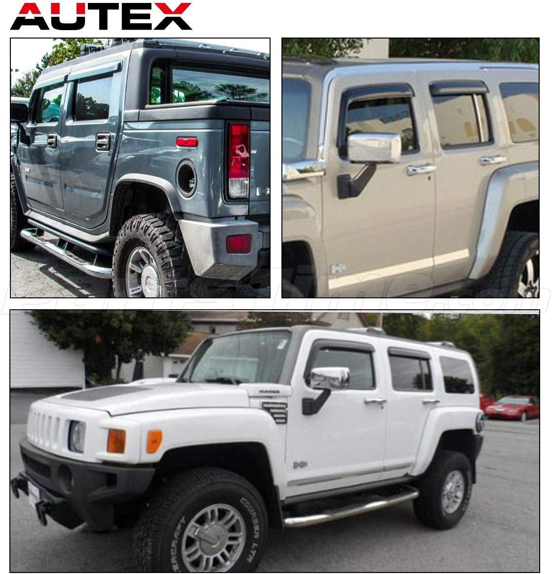 AUTEX Tape on Window Visor Compatible with Hummer H2 2003 2004 2005 ...