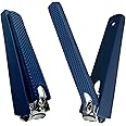 Amazon.com : 2 Comfort Hold Navy Large Nail Clippers Non-Slip Sure Grip ...