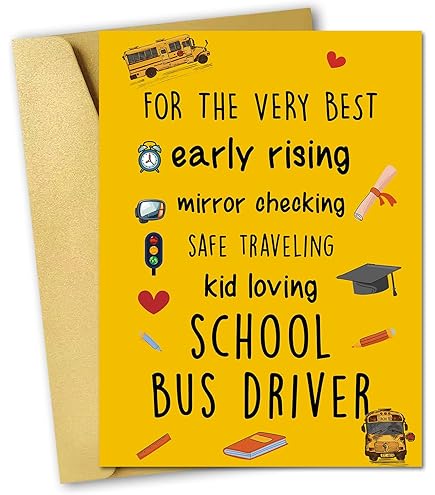 Bus Driver Retirement Card