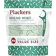 Amazon.com : Plackers Micro Mint Dental Flossers, Fresh Mint Flavor ...