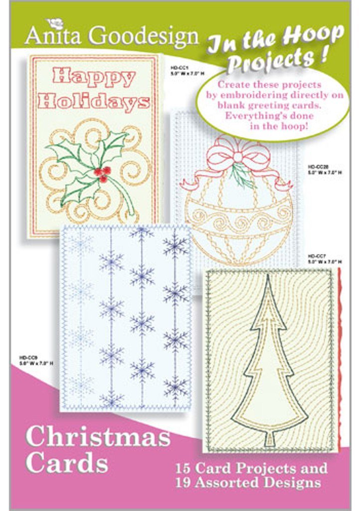 Amazon.com: Anita Goodesign Embroidery Designs Cd Christmas Cards: Arts ...