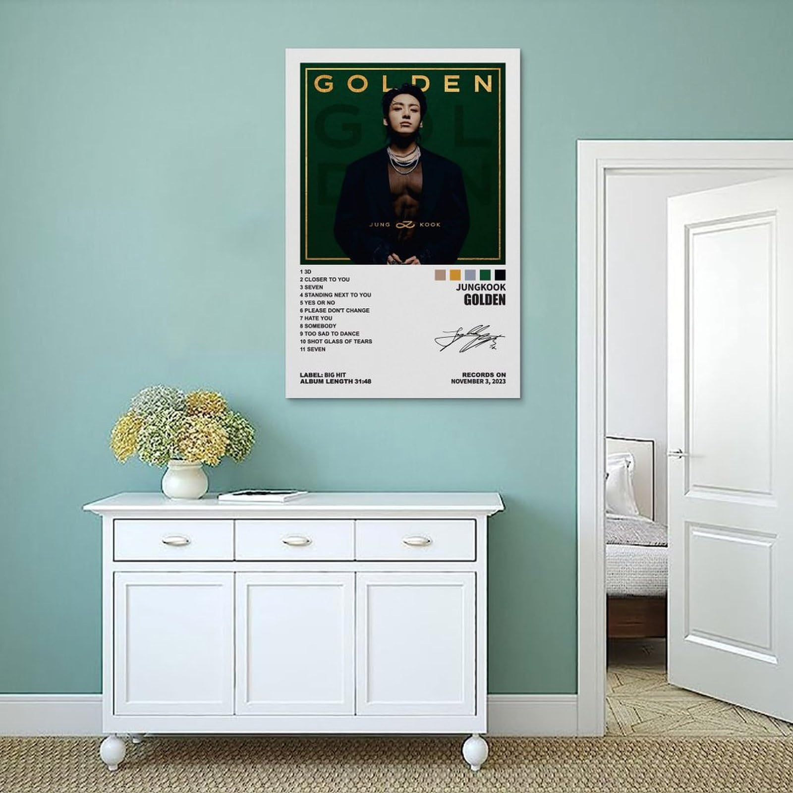 Mua BOODU Jungkook Poster Golden Album Cover Posters Music Posters for ...